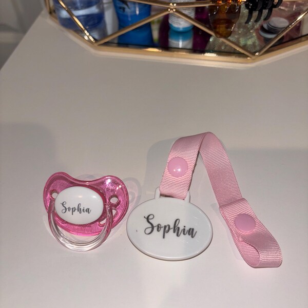 Personalized Pacifier, Personalized Pacifier Clip, Baby Boy Gift ...