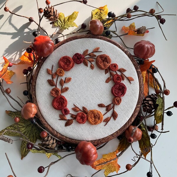 Floral Birthday Hoop Embroidery Pattern | Digital Download | 13th 16th ...