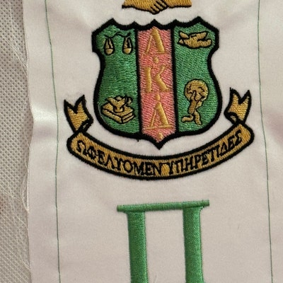 AKA Silver Soror Embroidery Applique Design File AKA 1908 Alpha Kappa ...