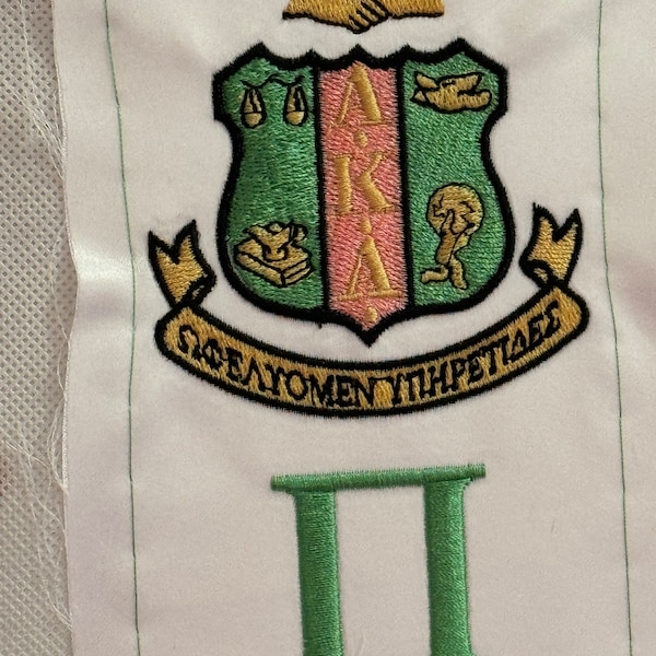AKA Silver Soror Embroidery Applique Design File AKA 1908 Alpha Kappa ...