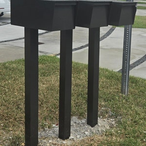 White Mailbox, Post-mounted Modern Design HC101 - Etsy