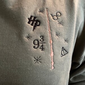 Custom Magic Embroidered Sweater| Wizard Embroidered Crewneck| Custom ...