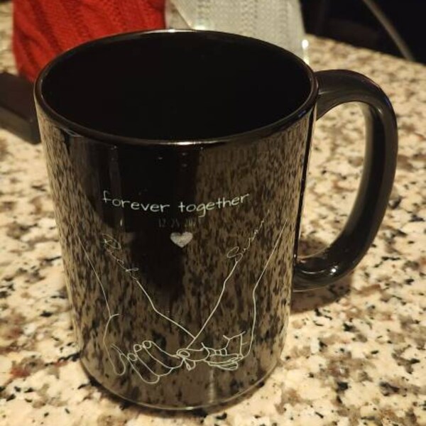 Couple Forever Together Mugs, Custom Wedding Gift, Personalized Wedding ...