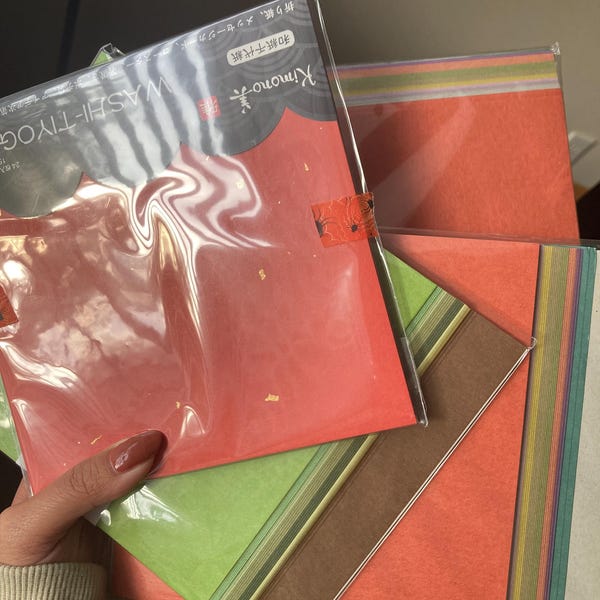 Fall Colors Origami Paper Pack, 6x6 Inch, 12 Solid Colors, 60 Sheets ...