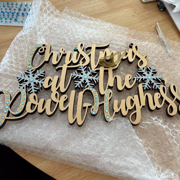 Personalised Art Studio Sign / Custom 3D Wooden Craft Hobby Sign ...