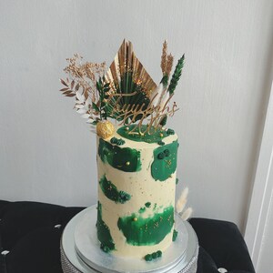 Gold Palm Spear Cake Topper - Etsy