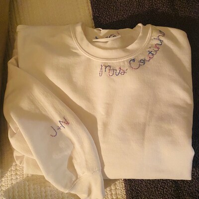 Quilted Hearts Vintage Chainstitch Patch Sweatshirt Garment Dyed Boxy ...
