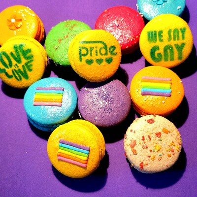 Pride Macaron Stencils Pride Month Pride Stencils Cupcake Stencils ...
