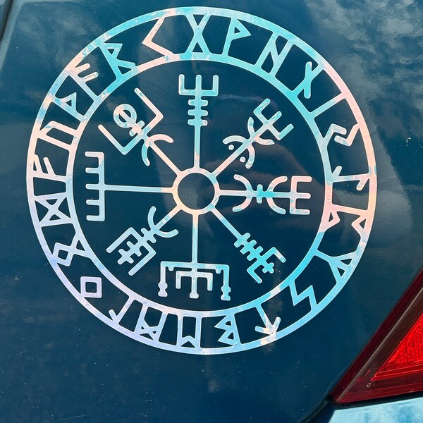 Viking Compass Decal - Vegvisir Sticker Decal - Car Decal - Tumbler ...