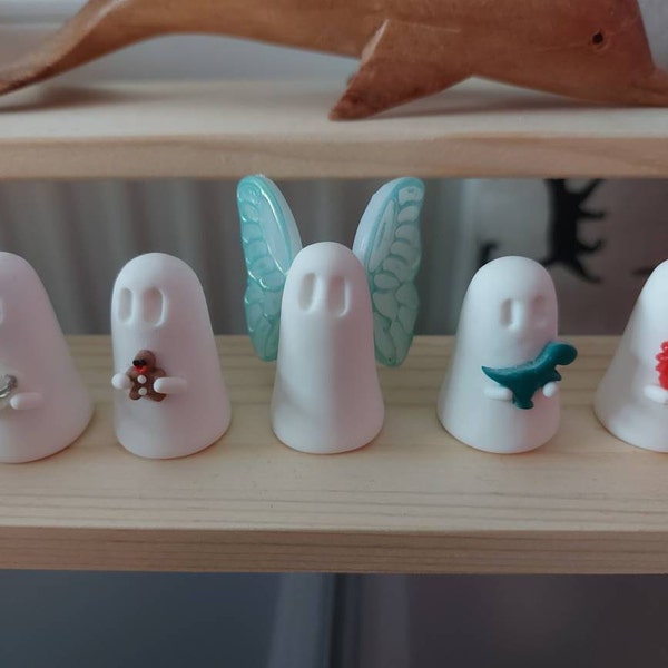 ADOPT A GHOST | Polymer Clay Ghost Holding Tiny Potion Bottle ...