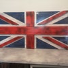 Wooden British Flag,wood Flag,outdoor, Rustic,porch,decor,wood Sign ...