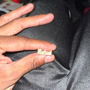 Personalized Name Ring Cursive Font Name Ring Custom Name Ring ...