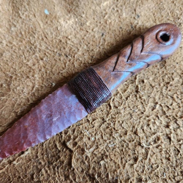 Flint Knapped Knife Obsidian - Etsy