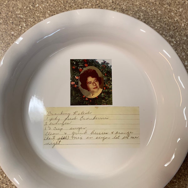 Custom Pie Plate, Anniversary Keepsake, Photo Keepsake Plate ...