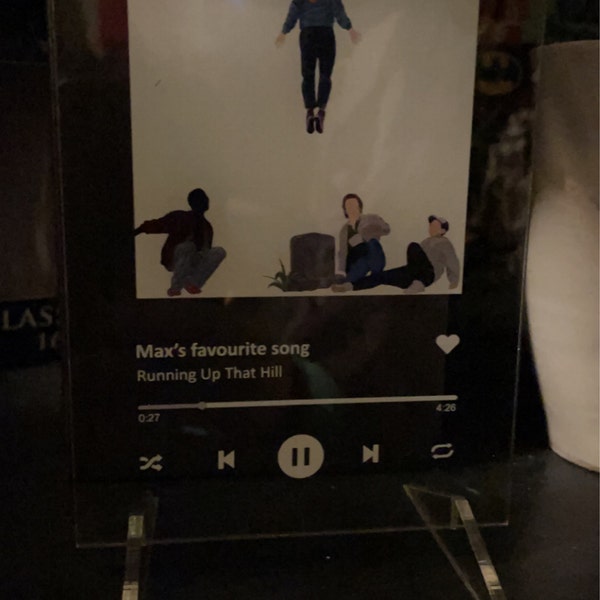 Custom Glass Music Plaque Playlist Song Code Music Glass Sheet ...