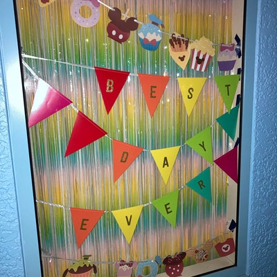 Printable Mickey Treats Garland, Mickey Birthday Banner, Disneyland ...