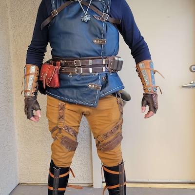 Leather Shoulder Armor Pattern PDF Female Witcher LARP Roleplay ...