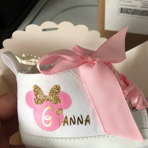 Minnie Mouse Baby Shoes BABY GIRL SHOES Personalized Baby Girl Gift ...