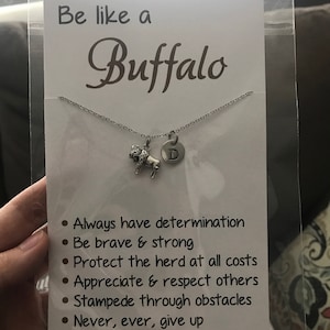 Animal Jewelry: Inspirational be Like a Buffalo Card W/ 3D Antique ...