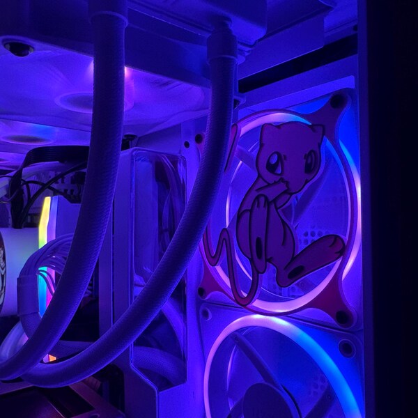 Pink Bow Gaming Computer PC Fan Shroud Grill Cover Custom Anime Gift - Etsy