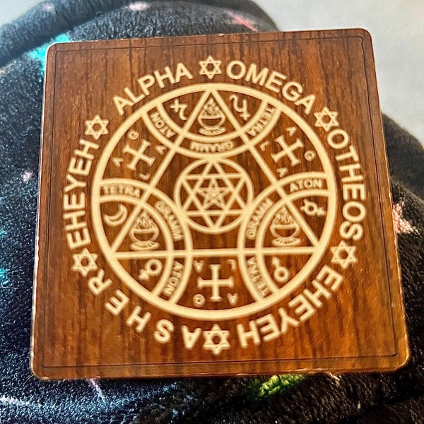 Enoch Angel Magic Amulet ,special Design,alpha-omega Necklace,christmas ...