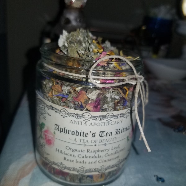Aphrodites Tea Ritual | Anita Apothecary, Herbal Tea, Witches Tea Brew ...