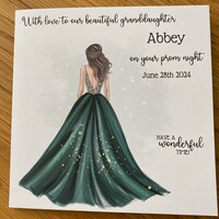 Prom Night Card for Granddaughter, Daughter, Niece, Great Granddaughter ...