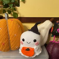 Crochet Halloween Pumpkins and Ghost PATTERN Amigurumi - Etsy Canada