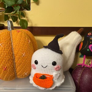 Crochet Halloween Pumpkins and Ghost PATTERN Amigurumi - Etsy Canada
