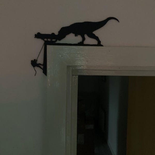 Jurassic Park T-rex Escape Corner Mural - Etsy