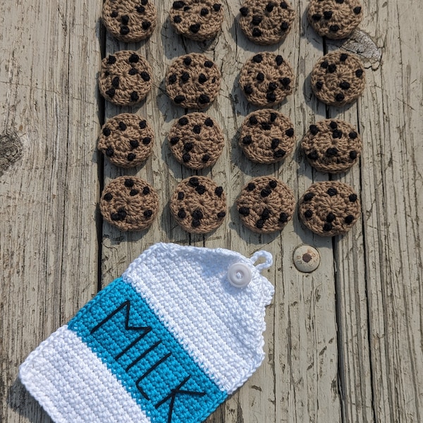 Milk & Cookies Memory Game PATTERN ONLY Original Stitchedbyshari Design ...