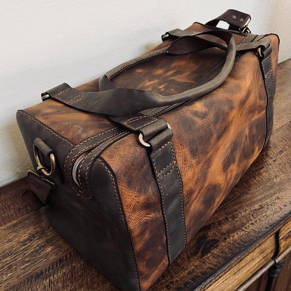 Leather Duffle Bag Pattern: DIY Travel Bag Template (PDF Download) - Etsy