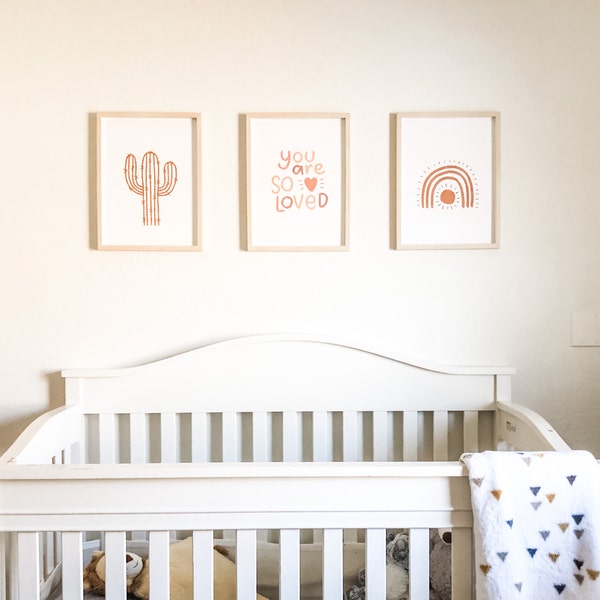 You Are so Loved Nursery Wall Art Nursery Decor Printable Wall Art ...