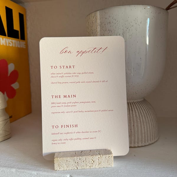 Customizable Natural Stone Table Signs for Conventions, Summons ...