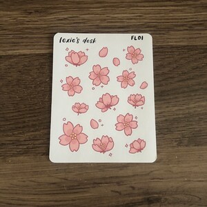 Sakura Cherry Blossom Sticker Sheet Cute and Kawaii Deco Stickers for ...