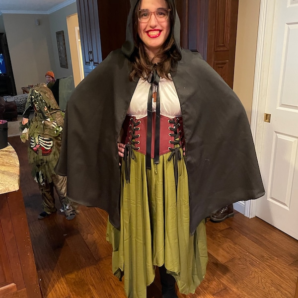 Renaissance Faire 3 Piece Layered Costume - Ren Faire Huntress Dress - Etsy