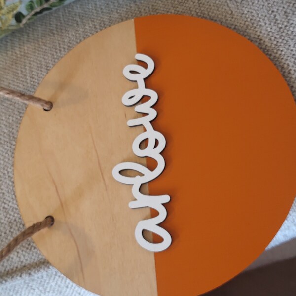 Modern Script Color Dip Name Sign - Etsy