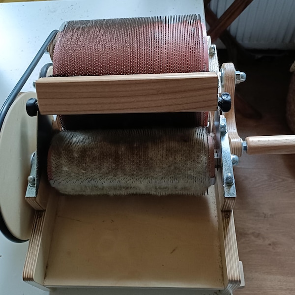 Mini Drum Carder: 120 TPI Fine Fiber Wool Carding Machine Kit - Etsy