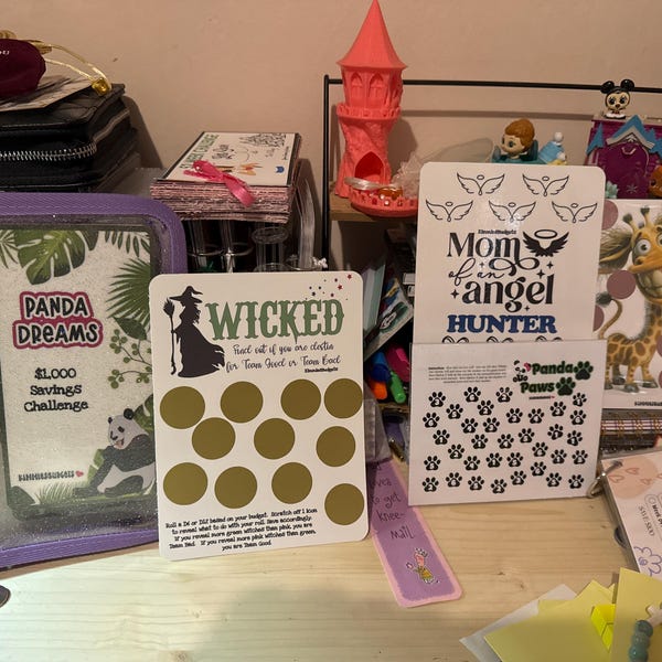 Savings Challenge Domino Draw Free Mini Domino Set Included Physical ...