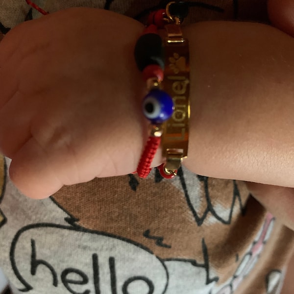 Newborn Baby Bracelet, Genuine Azabache Charm, Red String Newborn Evil ...