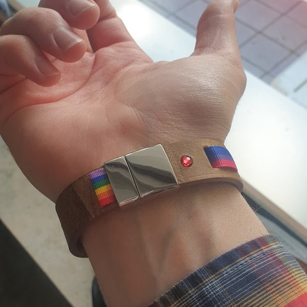 Transgender Bracelet, Trans Flag, Pride Ribbon, Trans Pride, Subtle ...