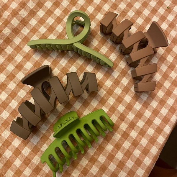 Wavy Claw Clips, Hair Claws, Hair Accessories, Thick Hair - Etsy