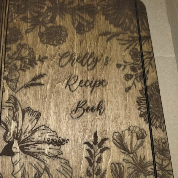 Personalized Recipe Book Blank Custom Cookbook Binder - Family Recipe ...