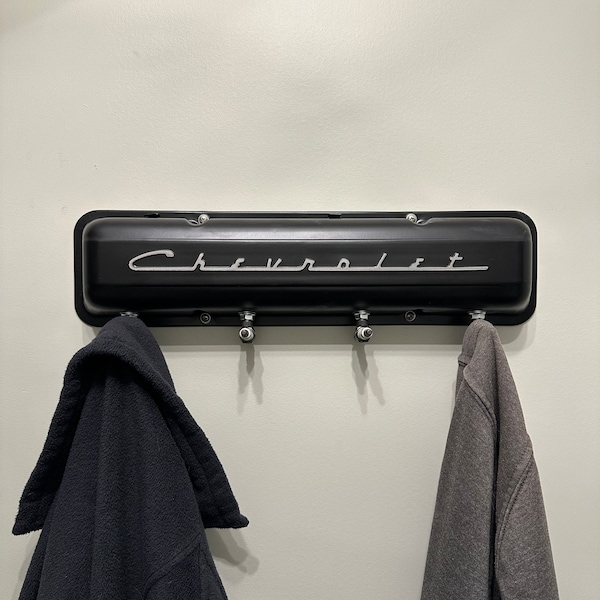 Repurposed Valve Cover Spark Plug Hat/coat Rack - Etsy