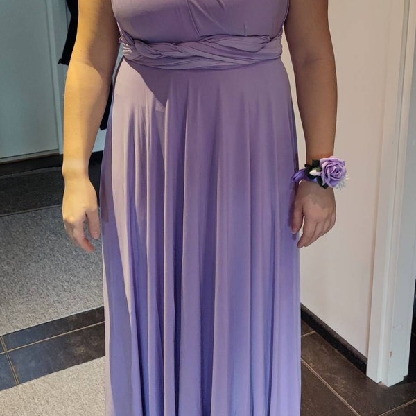 Lilac Bridesmaid Dress, Convertible Dresses, Beach Dress, Infinity ...