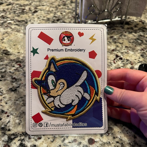 Sonic - Embroidered Patch - Videogame Character - Etsy