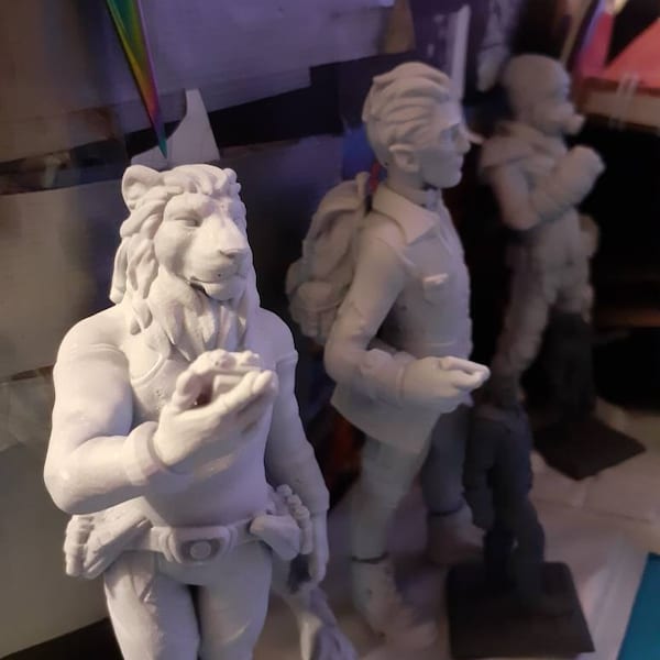 Custom 3D Printed RPG Miniatures: High-detail Personalized Figurines ...