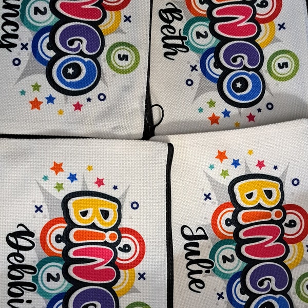 Personalized Bingo Bag, Lucky Bingo Bag, Personalized Bag, Bingo Bag ...