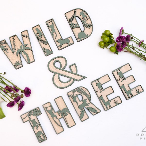 Alphabet Tropical Leaves A-Z Font Digital Art Svg Glowforge Laser File ...