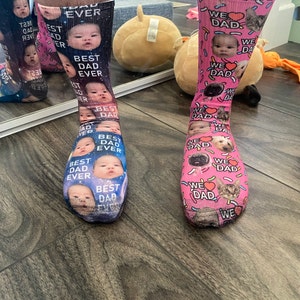 Custom Father's Day Socks, Custom Face Socks, Personalized Socks, Gifts ...